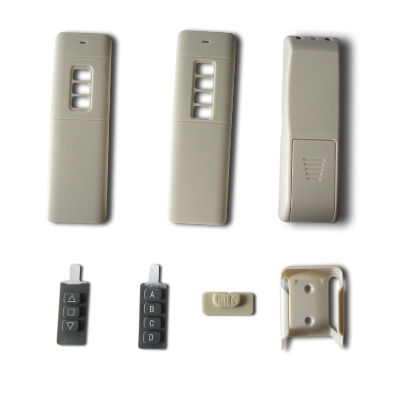 Remote Control Housing Plastic Case 4 Button Wireless Remote Control ...