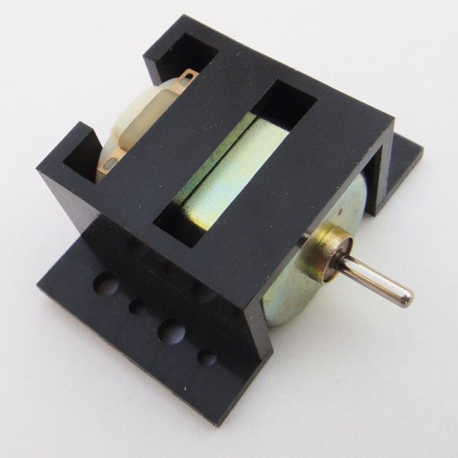 Small Black Toy DC Motor Clamp Motor Mounting Bracket - Hacktronics