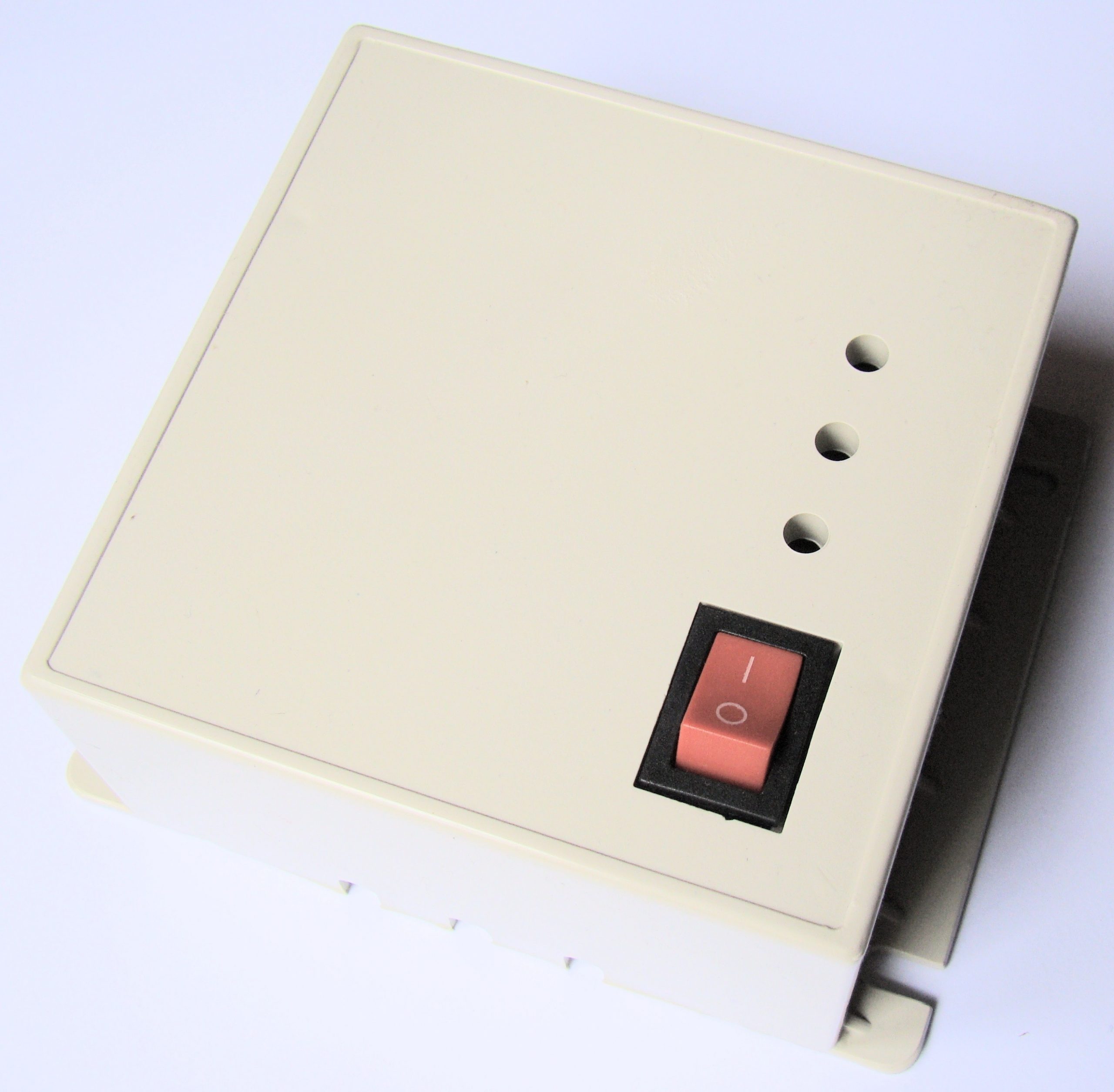 Square Type Plastic Project Box with Slots for On/Off Switch and LED ...