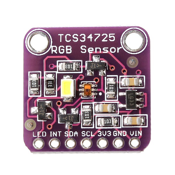 TCS34725 RGB Color Sensor with IR filter and White LED - Hacktronics