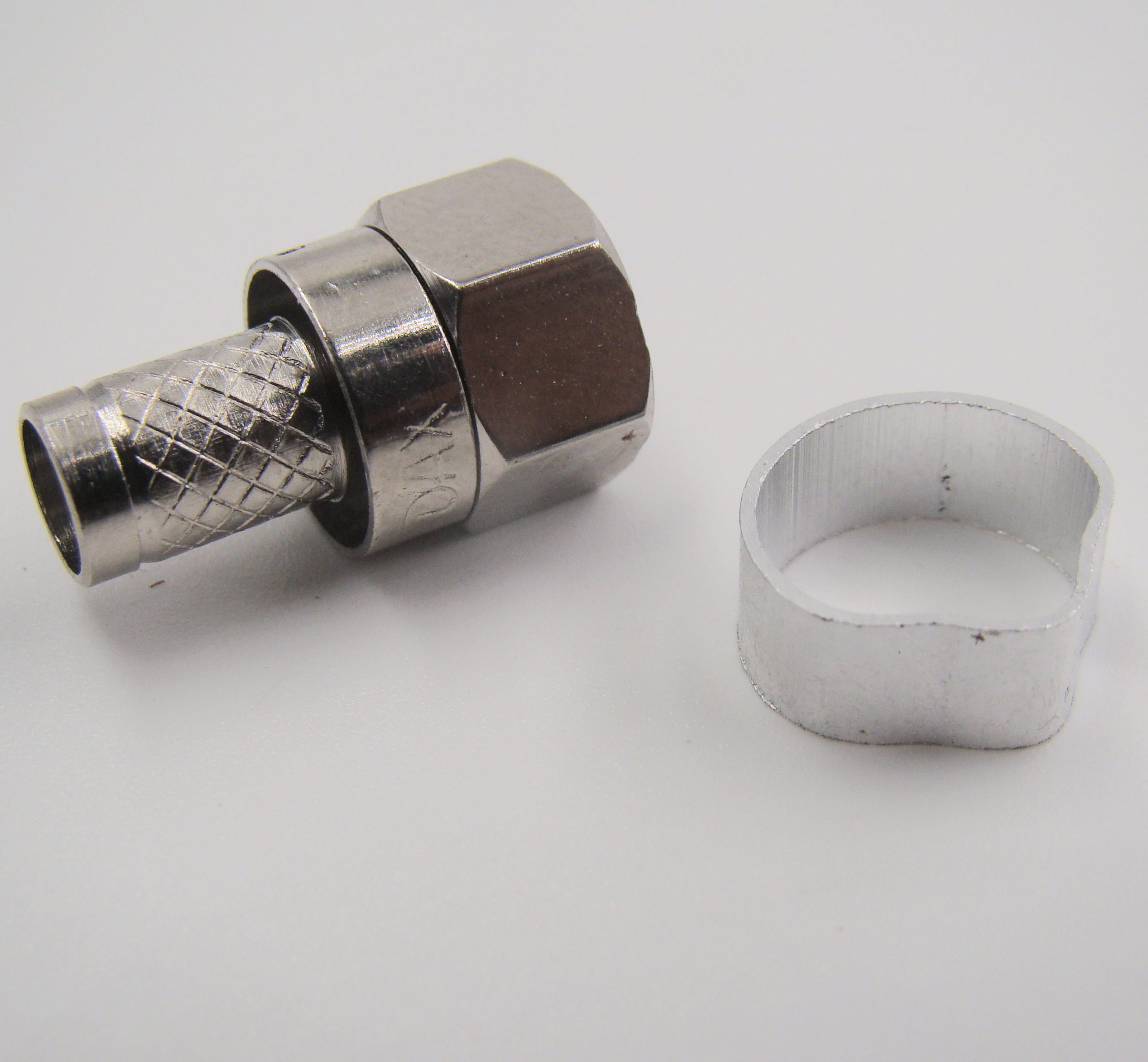 Twist-On Screw On End RG6 F-Type Coaxial Cable Connector Plugs with ...