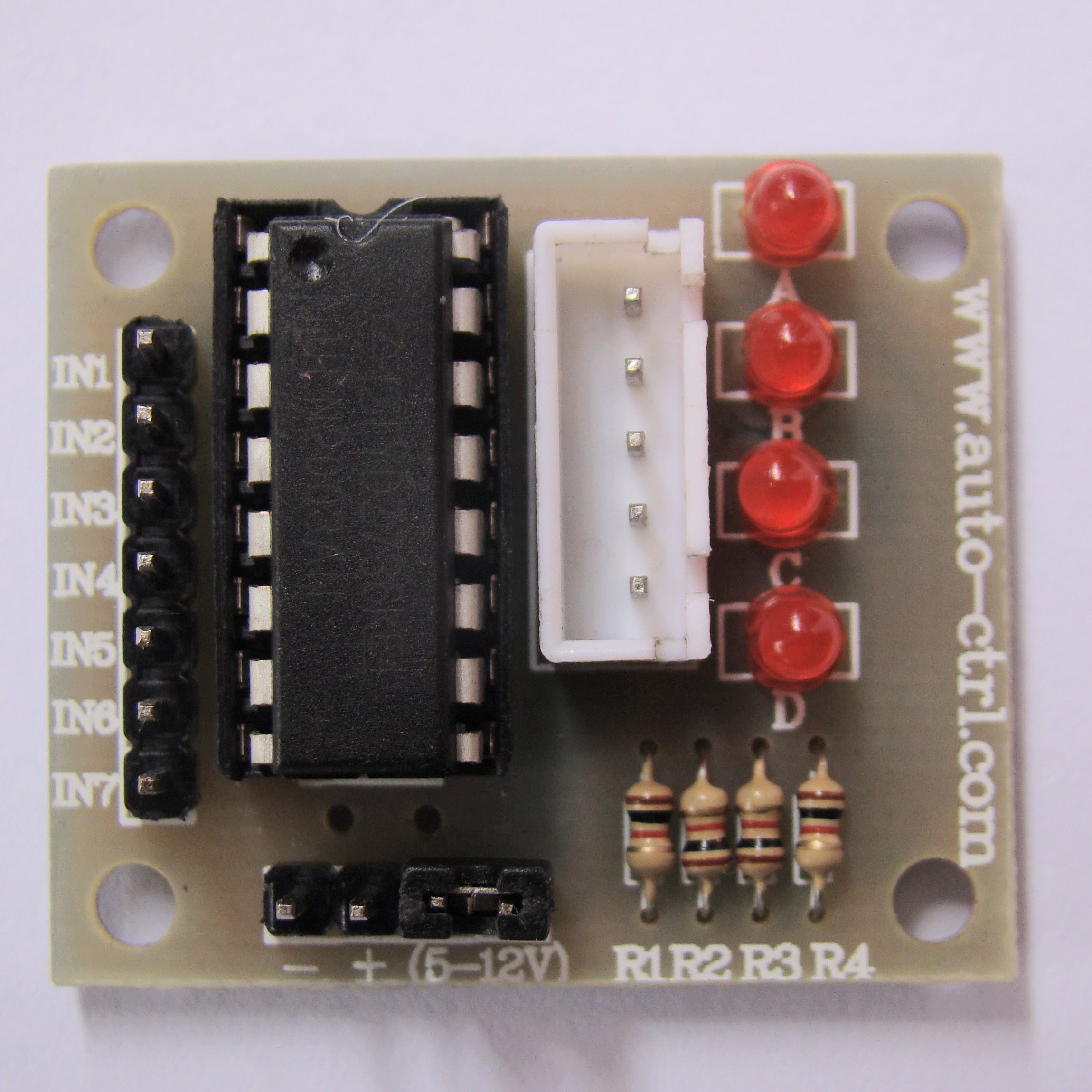 ULN2003 Stepper Motor Driver Board with LED Indicators - Hacktronics