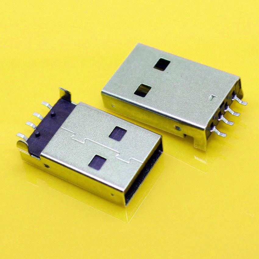 USB Type A 4-Pin Male Connector Socket (SMD) - Hacktronics