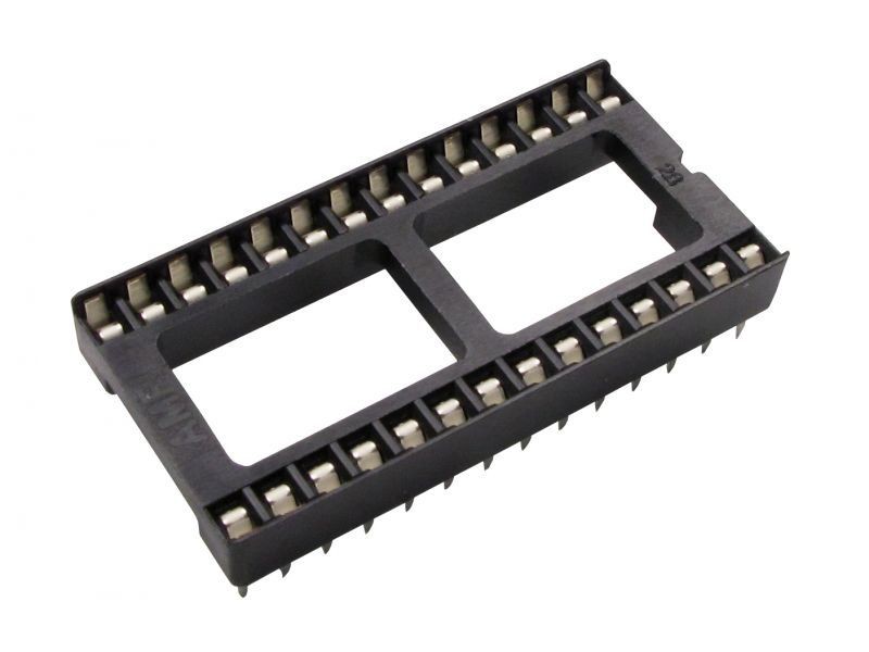Wide 28P IC Holder DIP28 IC Socket - Hacktronics