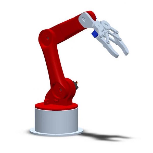 Bluetooth Controlled Robotic Arm Complete Kit: 5 Degree of Freedom with ...