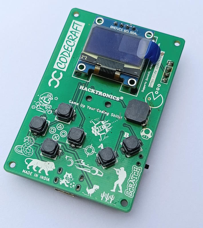CodeCraft: ESPBoy ESP8266 based Gaming Console: Make and Play your own Games - Hacktronics